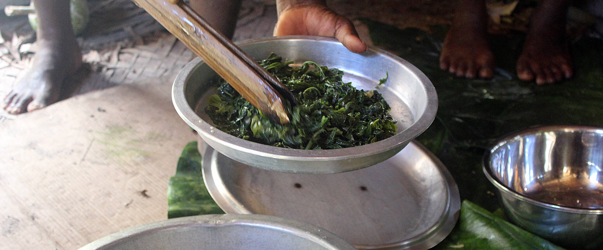 Slippery Cabbage with Coconut Milk - Kastom Gaden